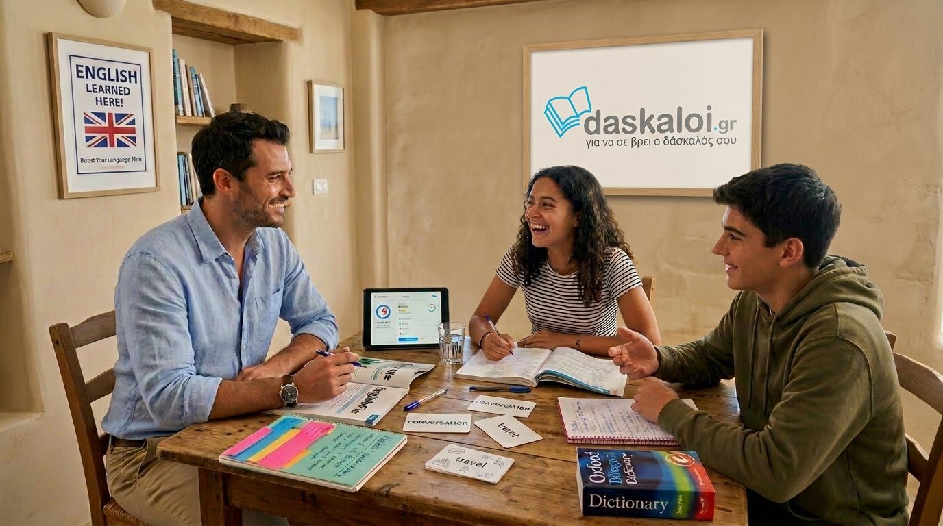 Μαθήματα αγγλικών ιδιαίτερα ή group δάσκαλοι online | daskaloi